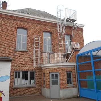 JOMY| Cage ladder: industrial quality permanent egress and access solution